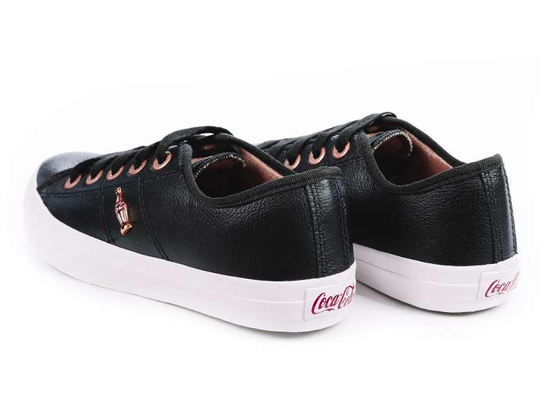 Tênis Coca-Cola Shoes Miami LeatherPreto Cobre